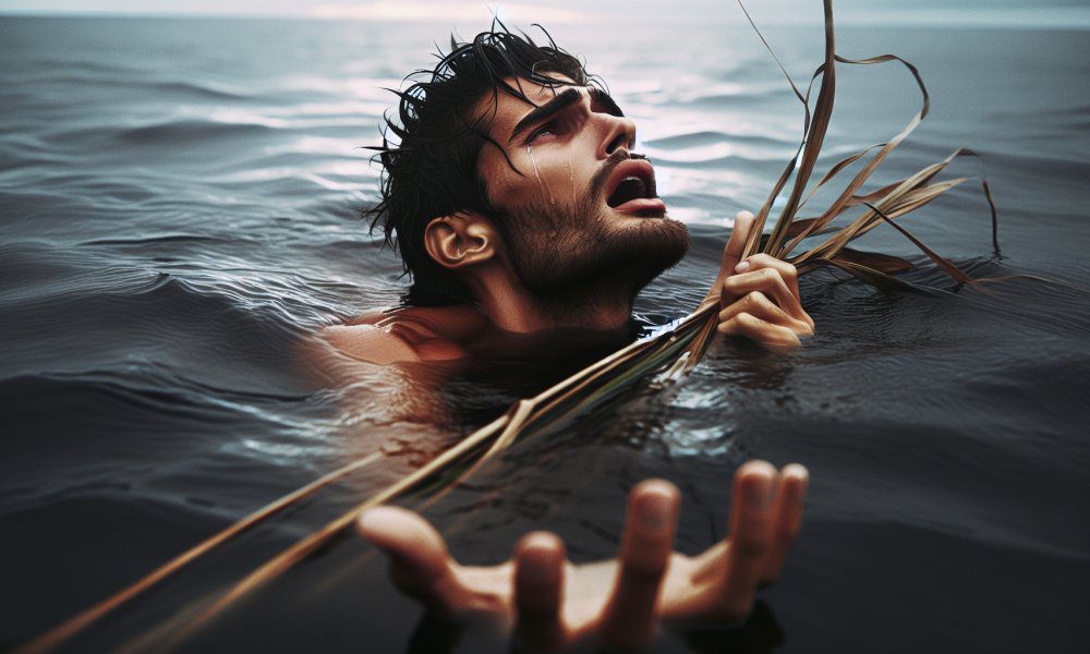 A Drowning Man Grabs at Straws: Meaning, Origin & Usage Explained